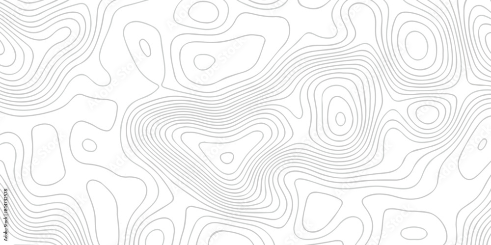 Abstract topographic White wave paper curved reliefs. Topographic map ...