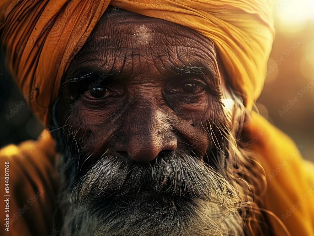 Man dark skin wearing skinny old man with beard, full body short, old ...