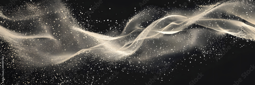 Sand dust powder splash. Flowing grit speckles and particles wavy ...