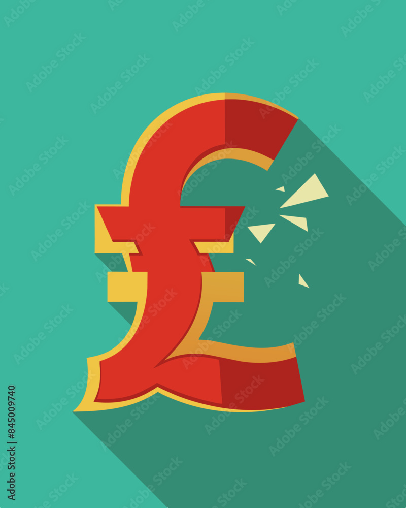 The once prominent pound sign is now reduced to a faint ly visible ...