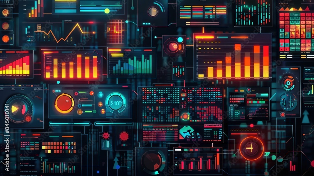 Sophisticated data visualization and analytics dashboards powering data ...
