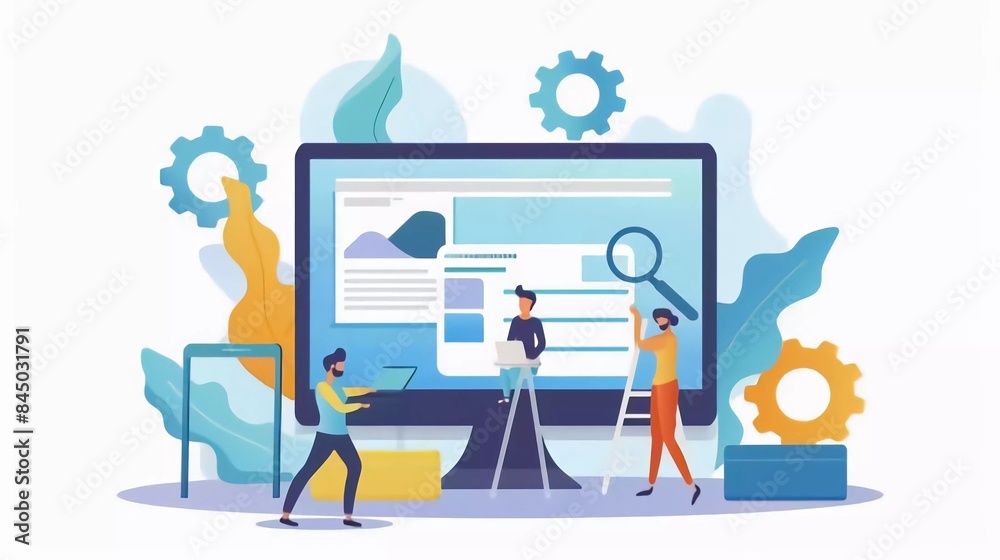 Tiny people testing quality assurance in software isolated flat vector ...