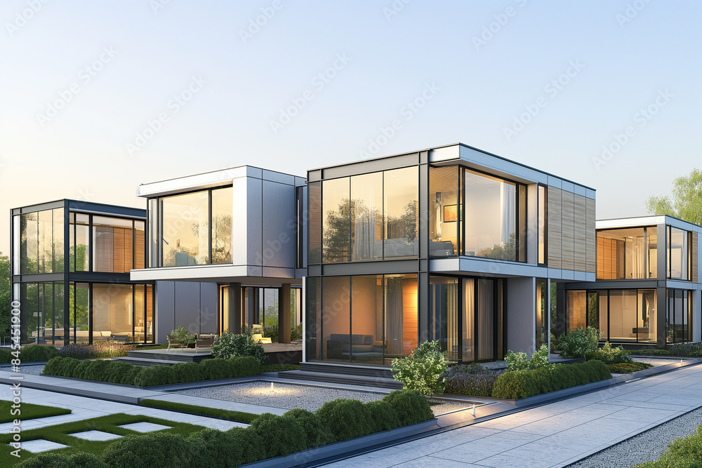 modern office building, An ultra-realistic image of modern modular ...