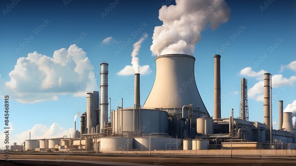 Wide banner background with information data featuring an atomic ...