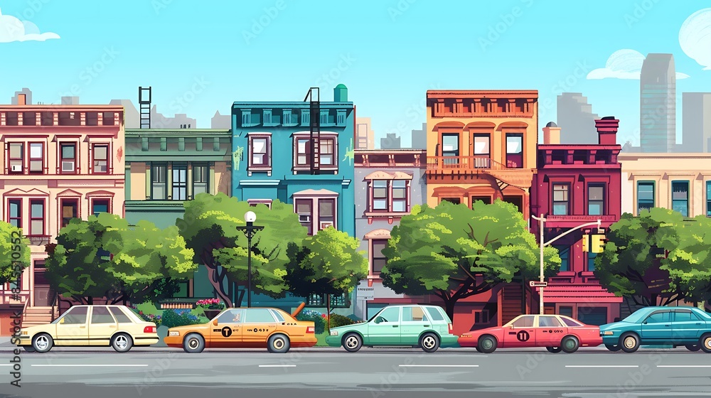 Urban Mosaic: Capturing City Cars Against a Backdrop of Multicultural ...