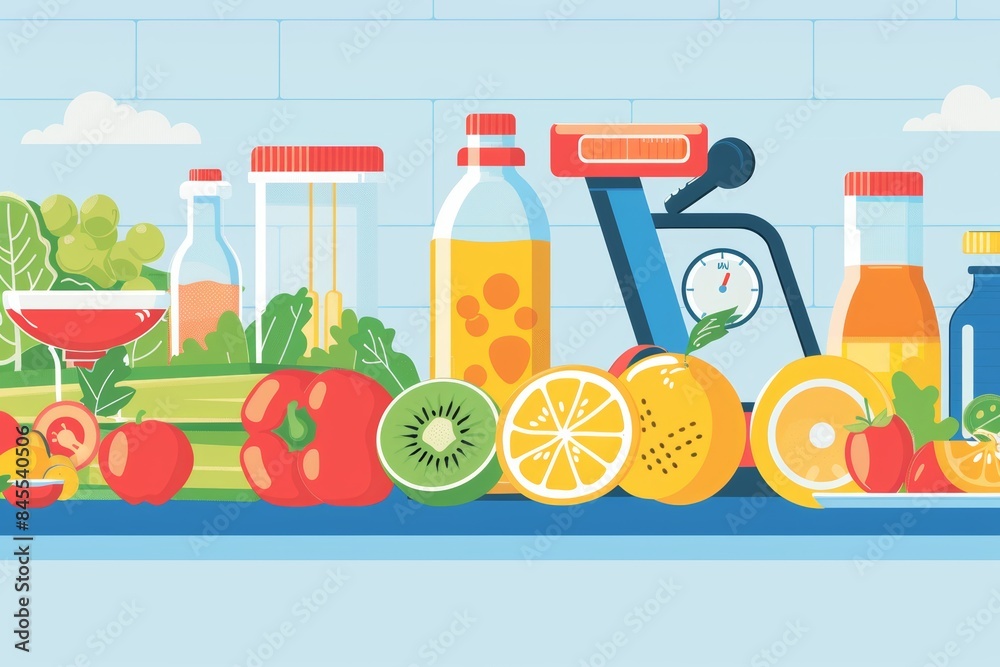 Infographic Illustrating Exercise Role in DASH Diet for Managing Blood ...