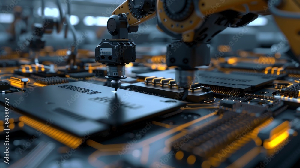 Automation System Controls Are Applied To Silicon Wafers And Microcircuits Facilitated By An