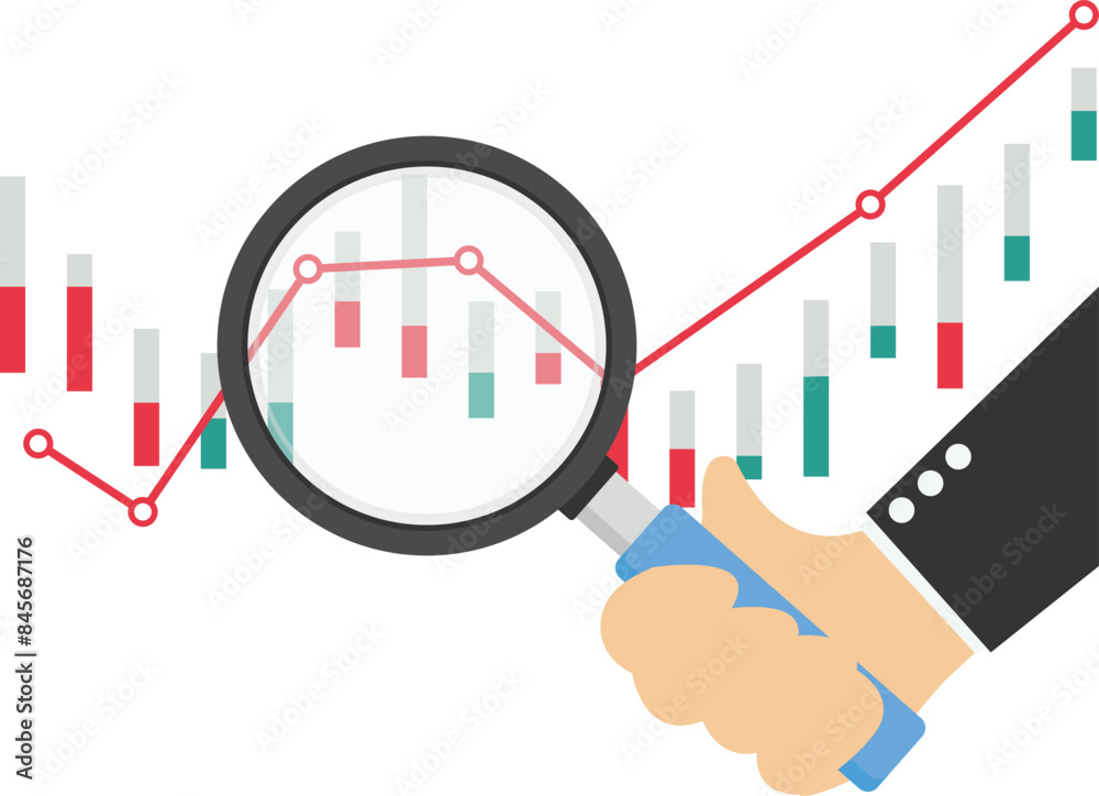 Statistical and Data analysis for business finance investment concept ...