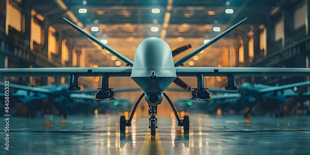 Unmanned Aerial Vehicle (UAV) Equipped with Surveillance Camera for ...