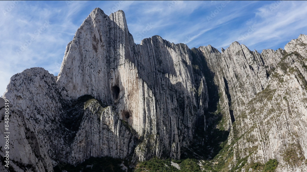 Aerial Images of a mountain range in Monterrey Mexico, named La ...