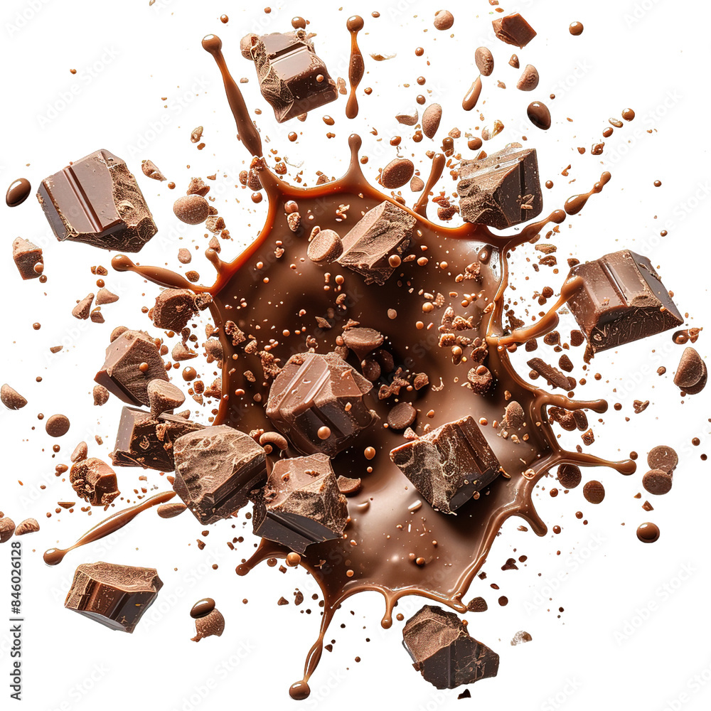 chocolate splash isolated on transparent background ,chocolate ...