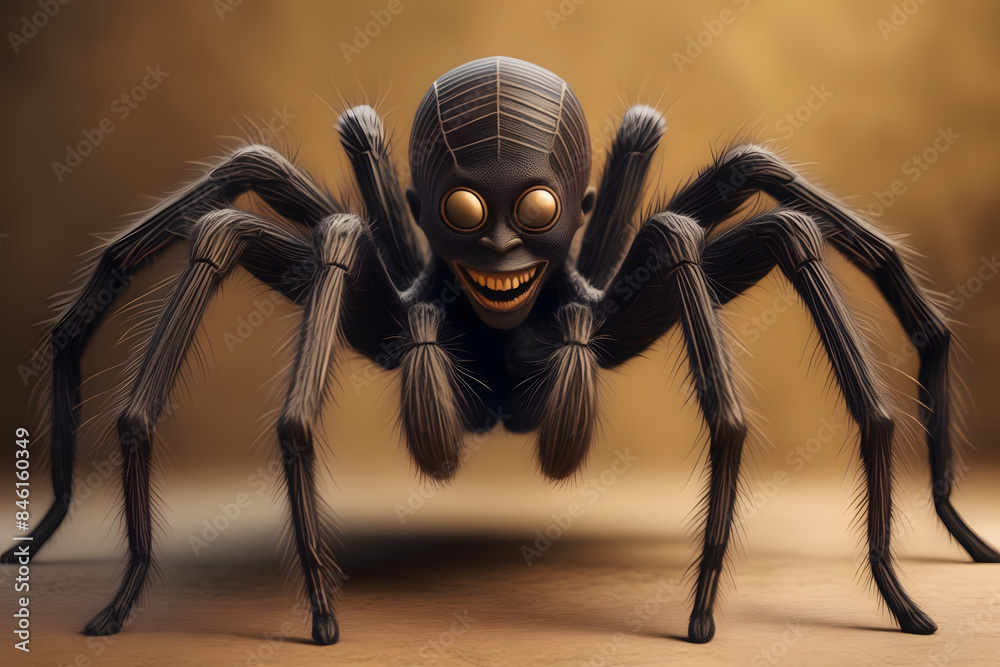 Anansi, the legendary trickster spider of Akan folklore, spins his ...