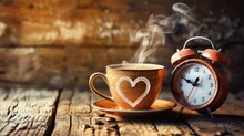 Coffee Clock Poster Free Stock Photo - Public Domain Pictures