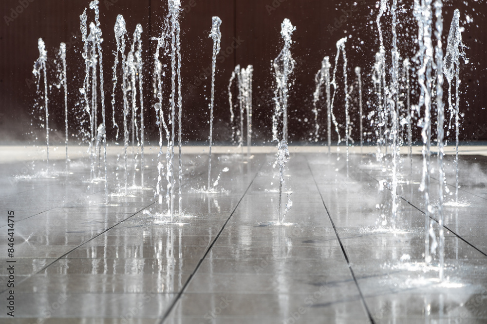 Fountain Water, Falling Fountain Jets, Waterfall Splashes, Waterfalls ...