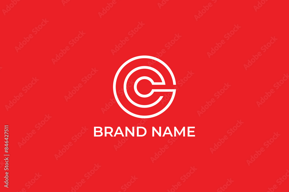letter C lineart tech company logo, letter c search logo, Initial ...
