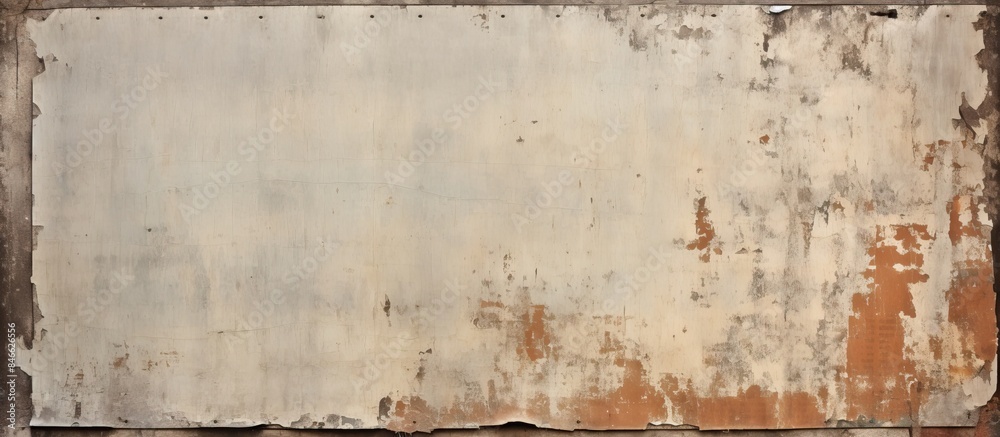 Tattered paper posters create a weathered look on an urban street ...