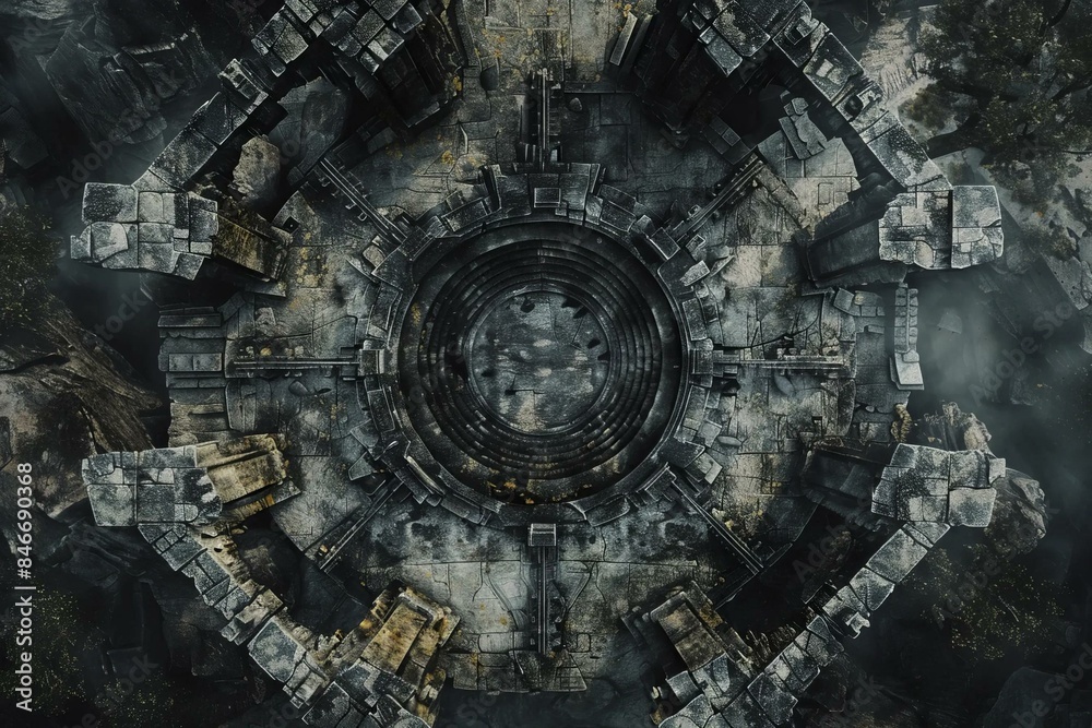 DnD Battlemap Alien Temple Battlemap - Mysterious extraterrestrial ...