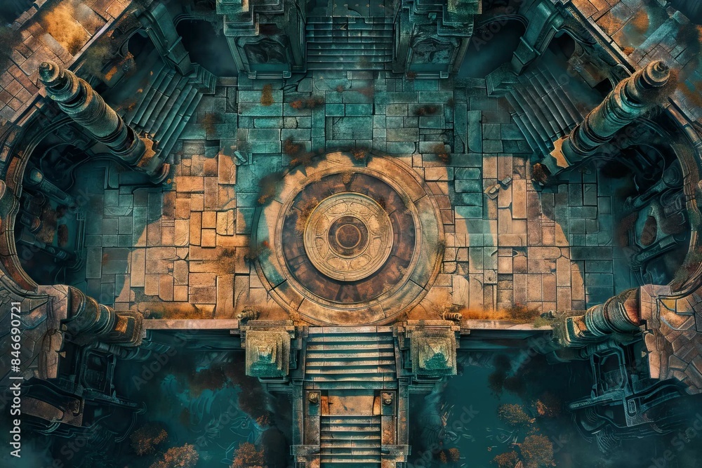 DnD Battlemap Alien Temple Battlemap. A mysterious and exotic setting ...