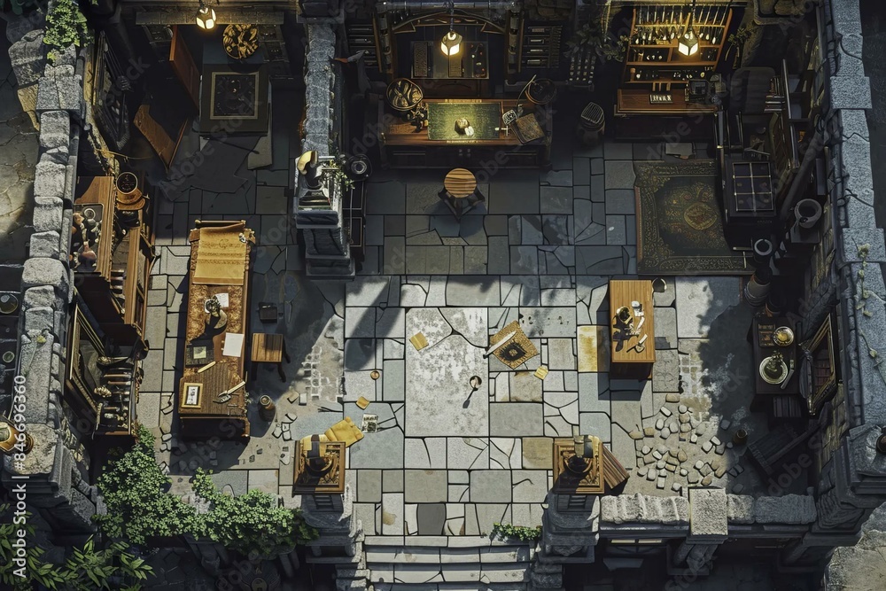 DnD Battlemap Armor Repair Shop: A detailed battle map for fantasy RPG ...