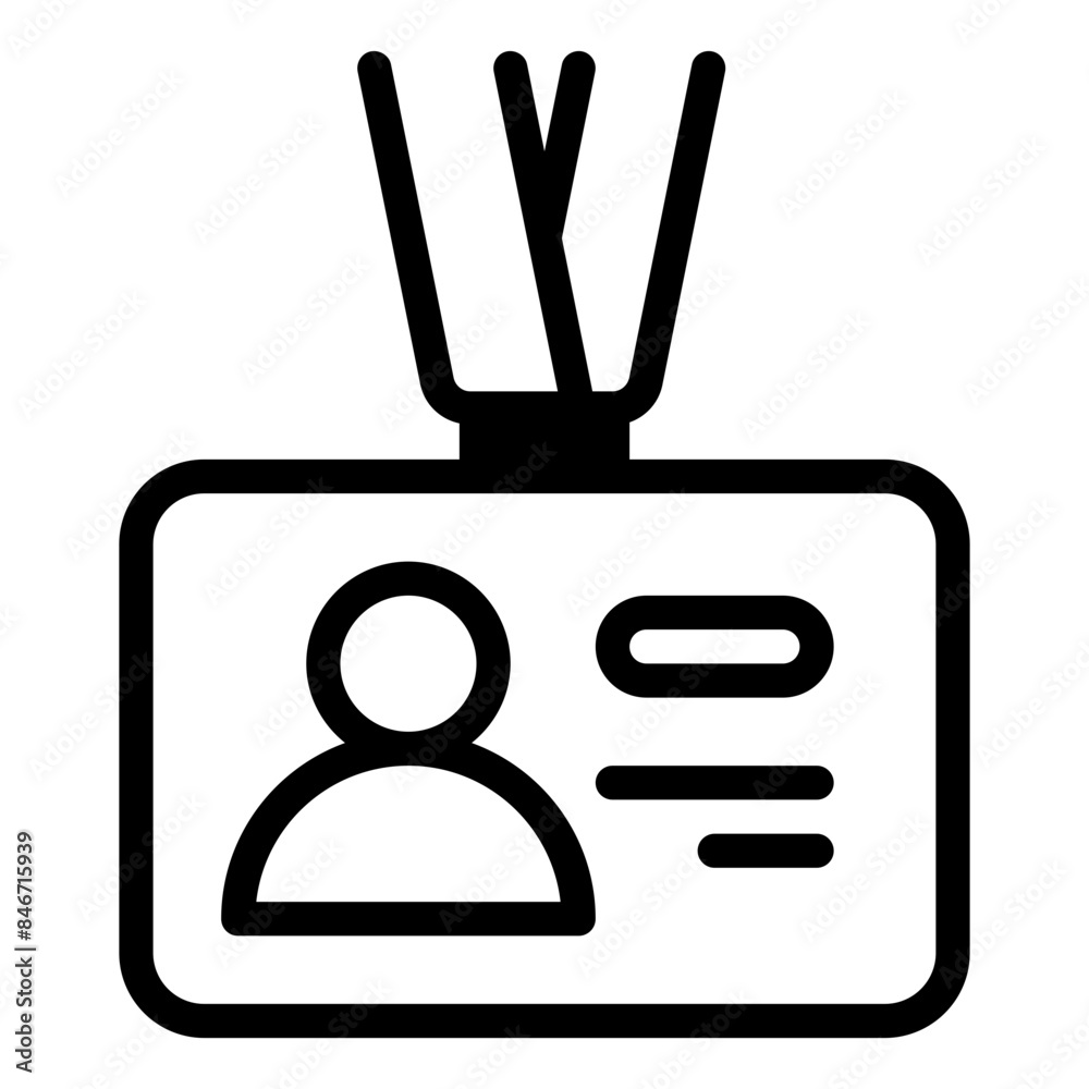 id card icon Stock Vector | Adobe Stock