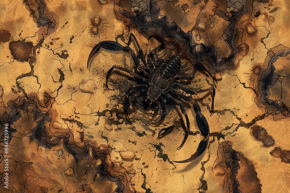 DnD Battlemap Giant Scorpion Nest, A threatening nest with giant ...
