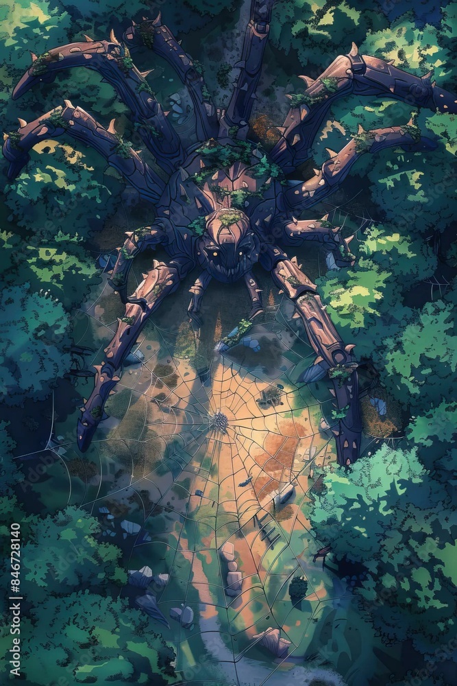 DnD Battlemap Giant Spider Nest Battlemap. Large spider nest map for ...
