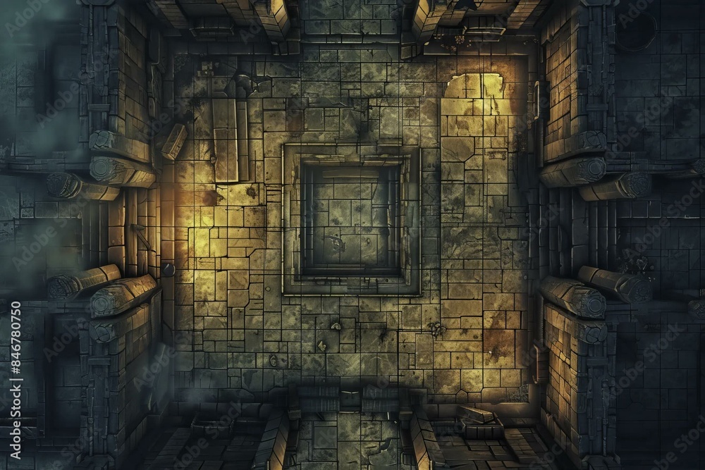 DnD Battlemap Shadow Corridor Battlemap - Mysterious maze for epic ...