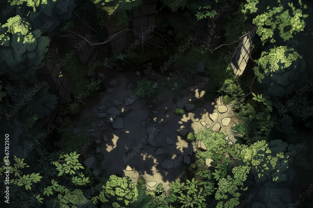 DnD Battlemap Shadowy Lair Battlemap: Mysterious and unsettling ...