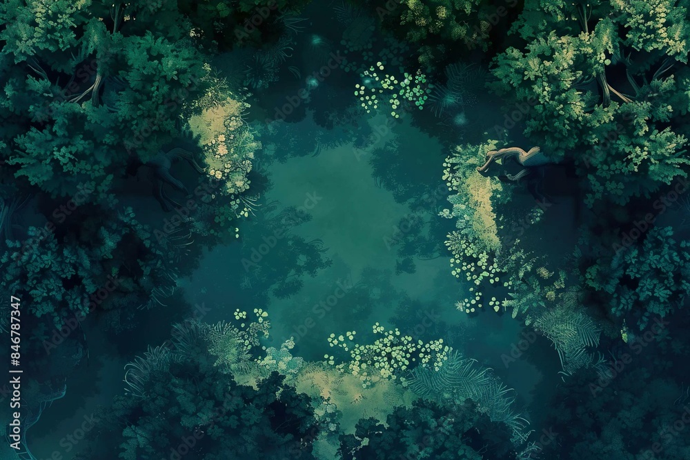 DnD Battlemap Swamp Hideout Battlemap: Secret Location Concealed Among ...