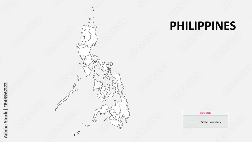 Philippines Map. State map of Philippines. Administrative map of ...