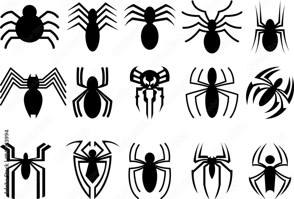 Vector de Stock Spider SVG Bundle, Spider PNG Bundle, Spider Clipart ...