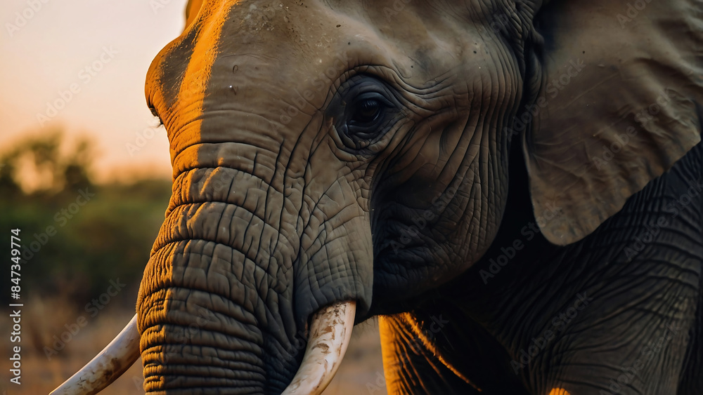 zoomed in, elephant, portrait, photography, endangered, ivory ...