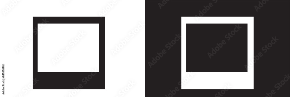 Blank photo booth strip template. Clipart image. isolated on white and ...