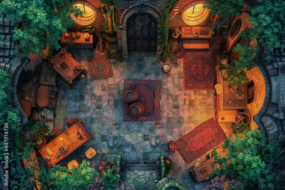 Ilustración de Stock DnD Battlemap Treasure Room Battlemap ...