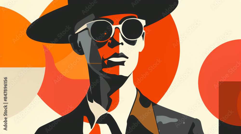 Eye-catching flyer for a gallery exhibition, using Bauhaus design ...