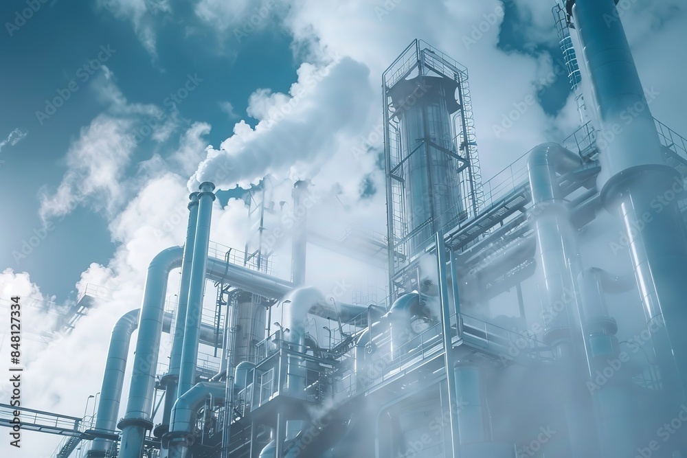 Carbon Capture, Utilization and Storage concept. Net zero target, limit ...