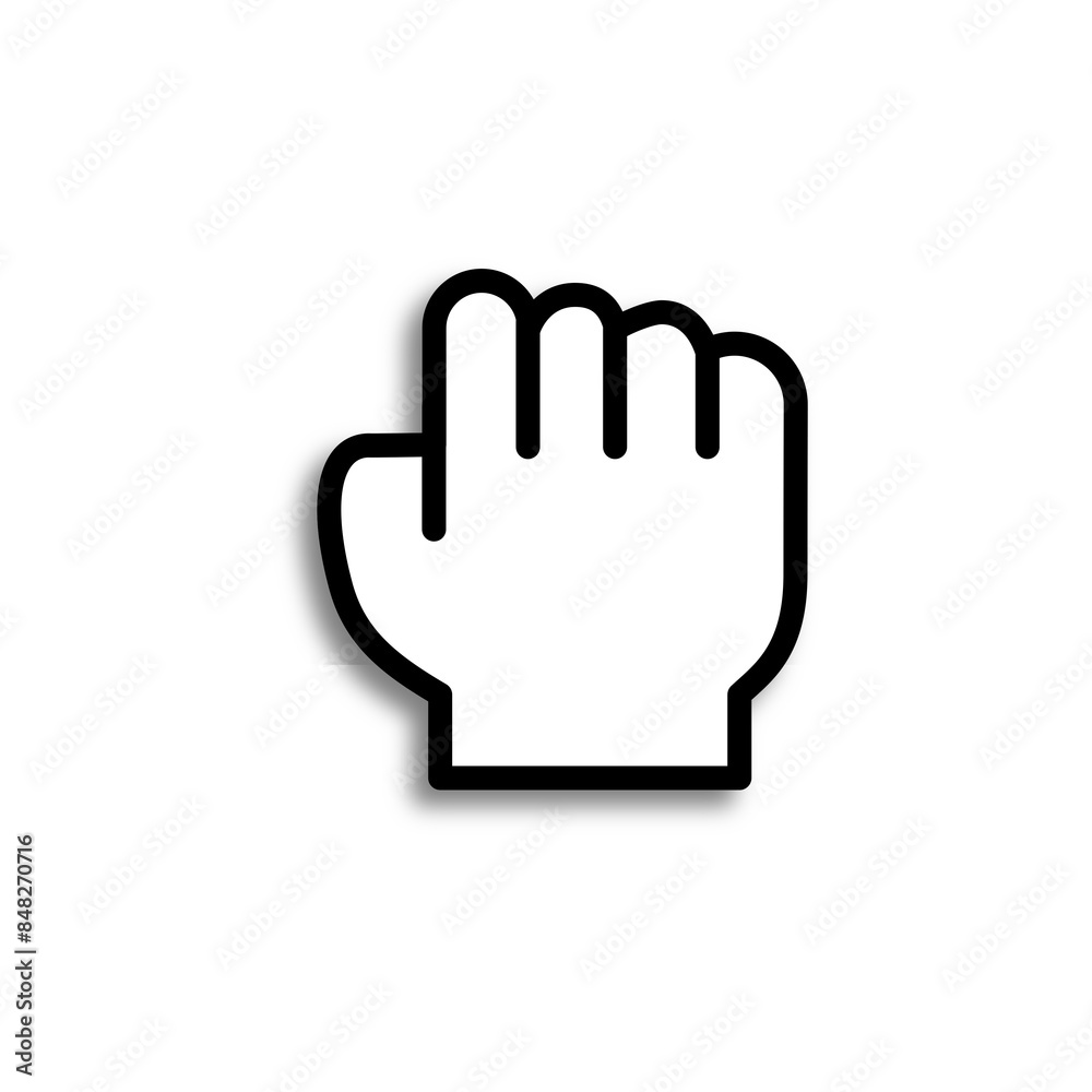 cursor hand hold on transparent background png Stock Illustration ...
