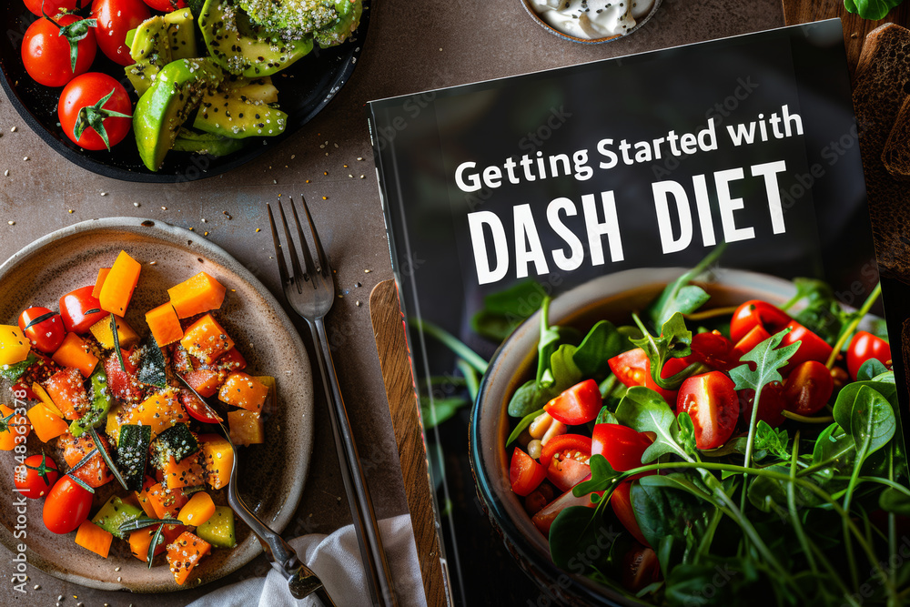 Getting Started with the DASH Diet: Vibrant Cover Featuring Healthy Foods for Beginner Guidebook ...