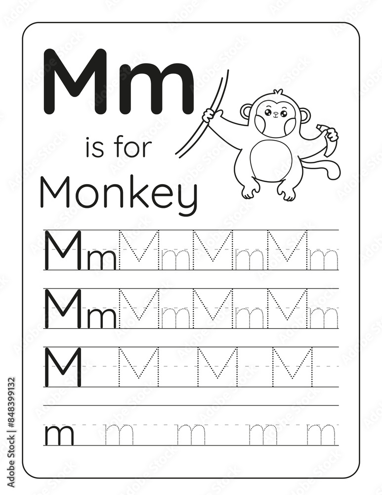 Alphabet Tracing Worksheet for Kids Preeschool Activities Learning ...