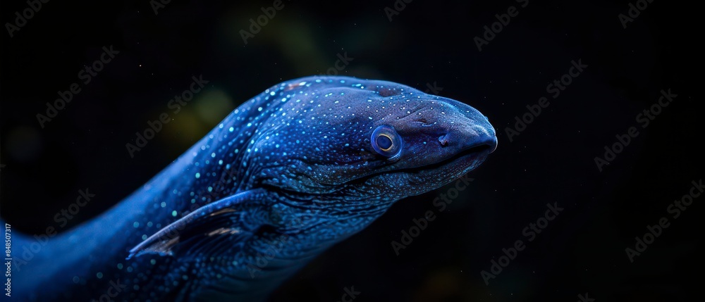 Eel serpentine fish known for its elongated body and slippery texture ...