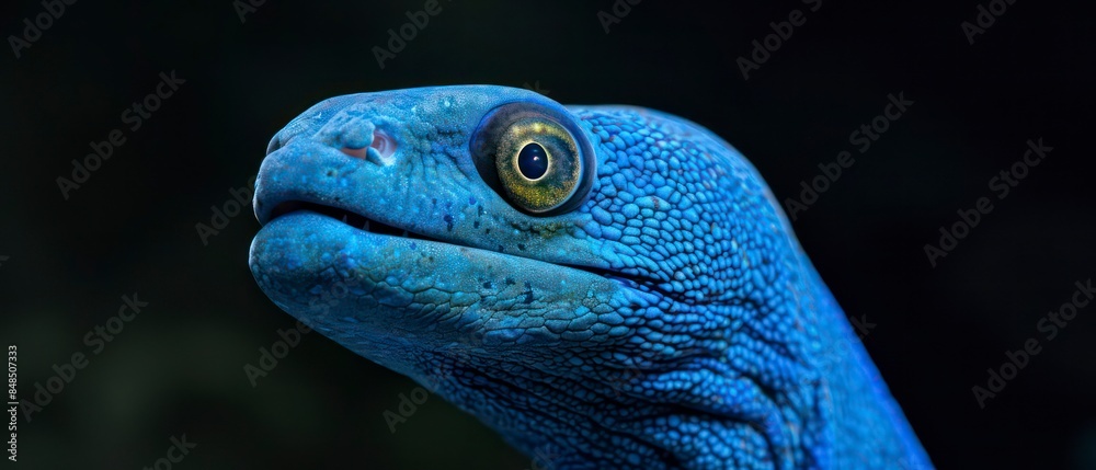 Eel serpentine fish known for its elongated body and slippery texture ...