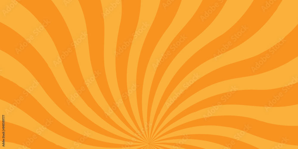 Abstract orange sun rays and sunburst backdrop background. seamless ...