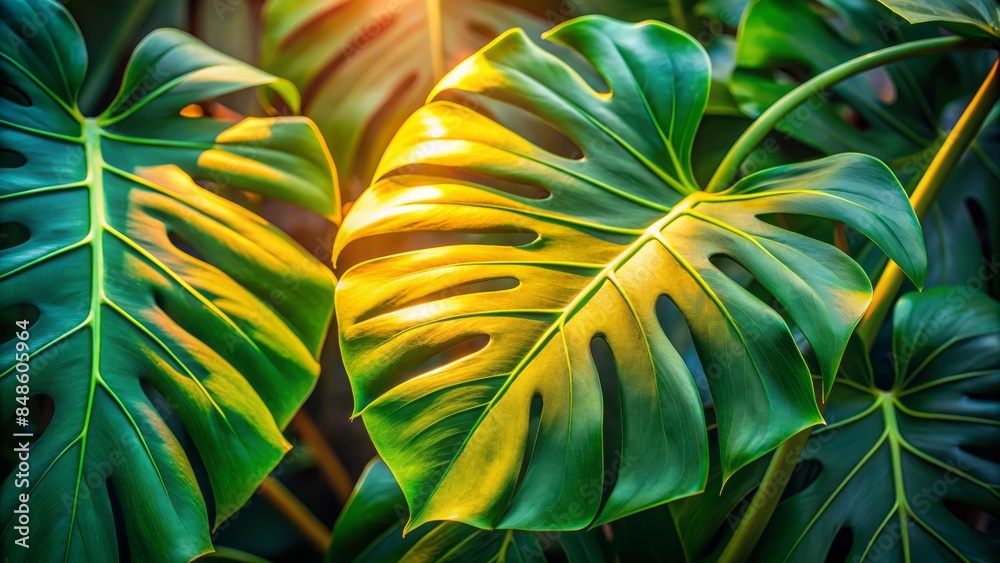The Monstera Deliciosa, Also Known As The Swiss Cheese Plant, Is A ...