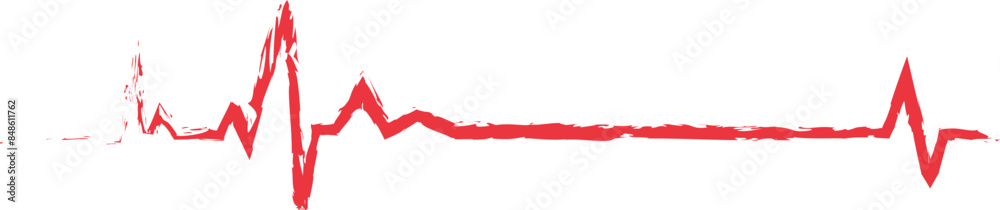 Heart beat on ecg. Heart Beat pulse line concept design isolated on ...