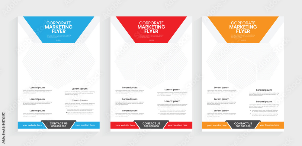 Modern a4 flyer design, Creative handout, poster design, and door ...
