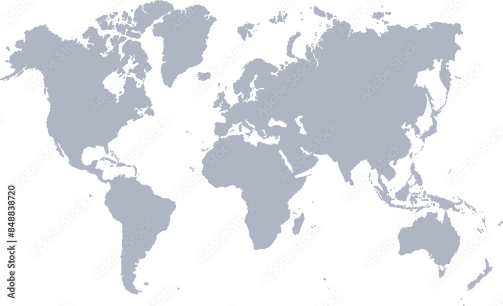 World map vector illustration, isolated clip art element Stock Vector ...