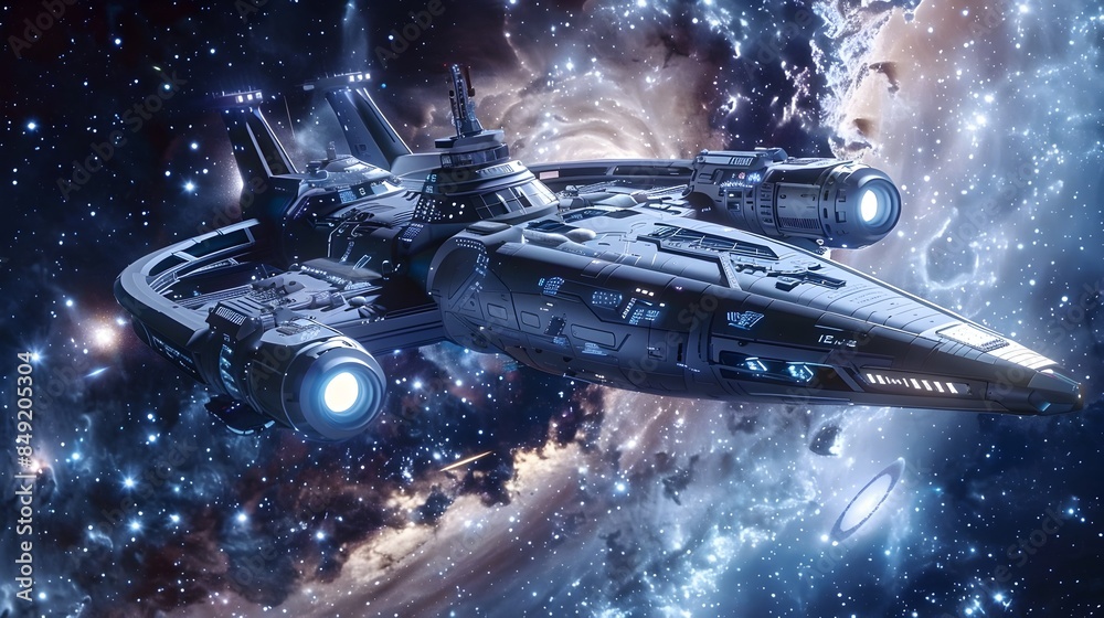 Generative AI Powered Futuristic Deep Space Spacecraft with Modular ...