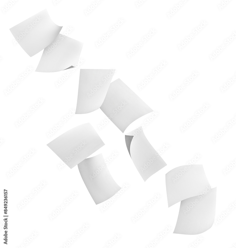 Fotografie paper document flying paperwork business wind office ve ...