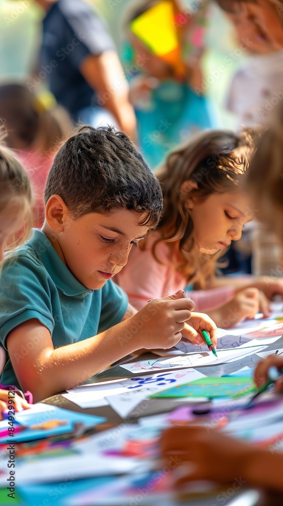 Kids making crafts for National Day of Encouragement, September 11th ...