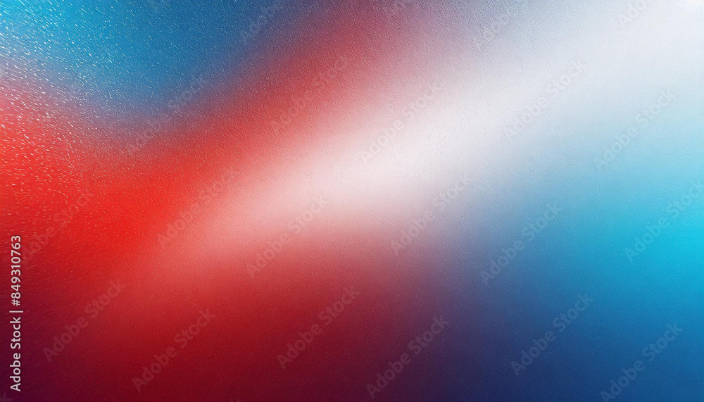 bright red white blue gradient abstract background, grainy noise ...